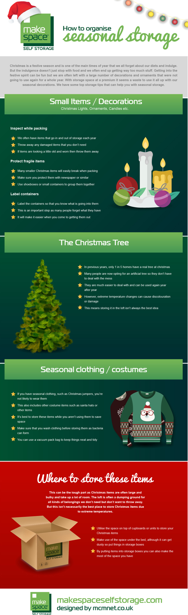 How to Organise Seasonal Storage Infographic