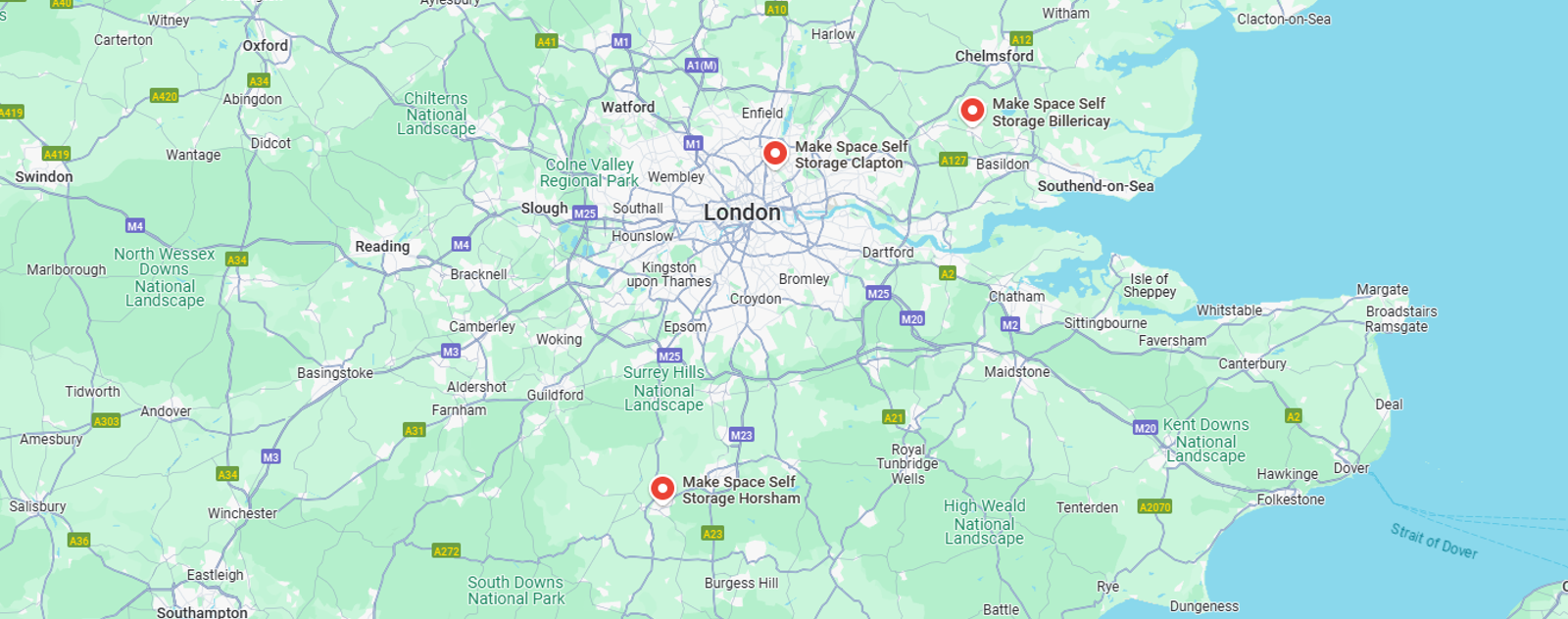 Self Storage Units London & Southeast - Make Space